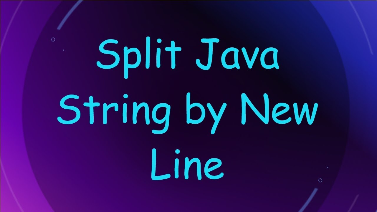 Split Java String by New Line