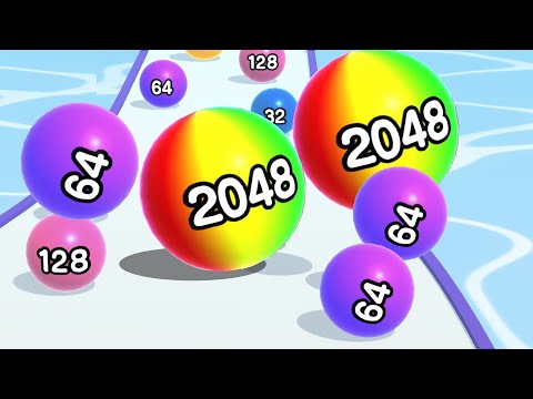 Ball Run 2048 - All Levels Gameplay Android, iOS ( Levels 4090 )
