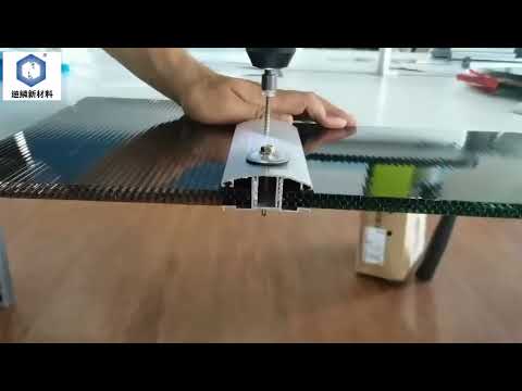 How to install hollow polycarbonate sheet?