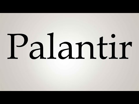 How to Pronounce ''Palantir''