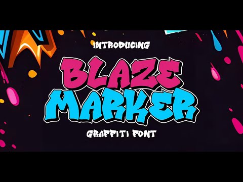 Blaze Marker: Bold Handwritten Font for Creative Projects