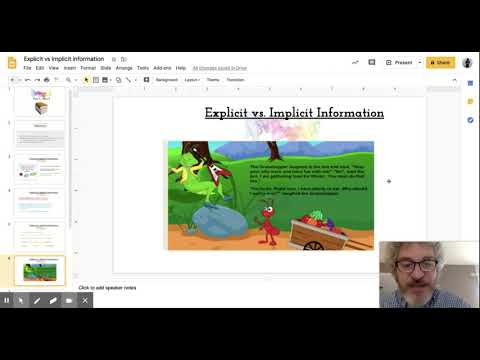 Explicit vs Implicit Information in the Text