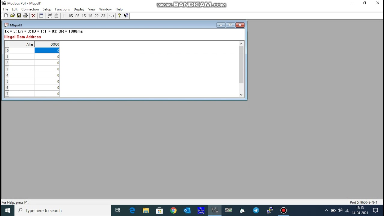 how to use first time modbus poll