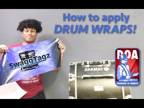 How to apply DRUM WRAPS! – Drumlines Of America