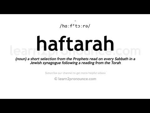 How to pronounce Haftarah | English pronunciation