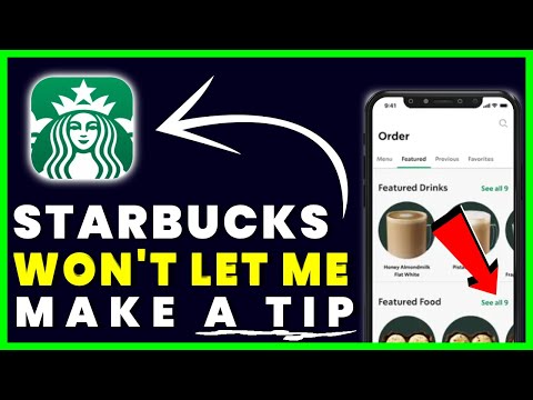 FIX Starbucks App Won’t Let Me Tip | Why Can’t I Tip on the Starbucks App