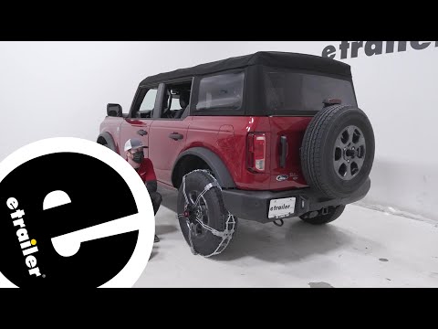 etrailer | How to Set Up Your Konig K-Summit Tire Chains on a 2021 Ford Bronco
