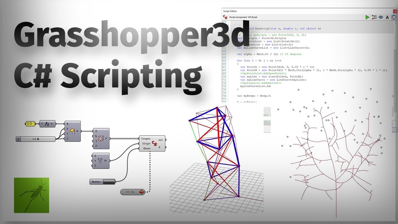 Introduction to C# Scripting in Grasshopper 2/3 - Rhinocommon API