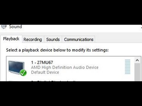 5.1 sound and 7.1 sound in Windows 10 using HDMI