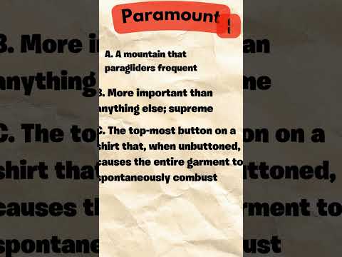 Word of the Day: Paramount – Meaning & Examples Explained! #vocabulary #satvocabulary #english #sat