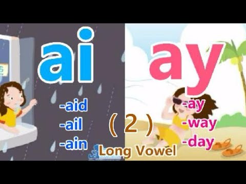 ai ay (2) | Sound the Same | Double Vowels | It rains in May | Go Phonics 2B Unit 11