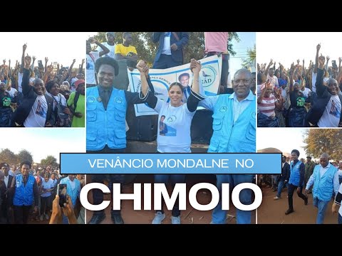 MOÇAMBIQUE AQUECEU : Venâncio Mondlane no "CHIMOIO" recepção calorosa, RENAMO sem norte