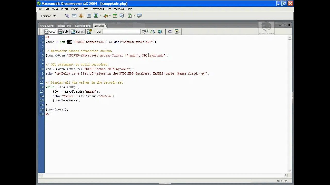 phpadv 09 02 tips connect to microsoft access database