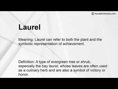 Laurel Meaning