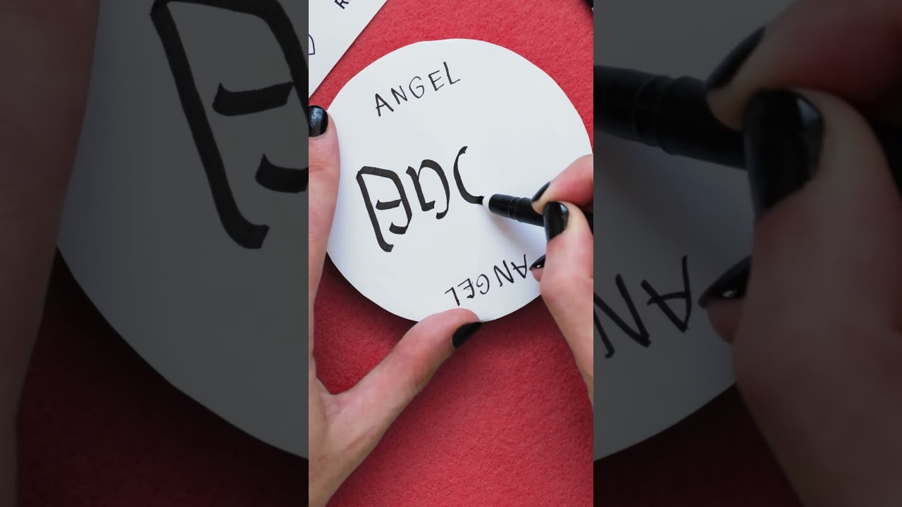 Angel ambigram!