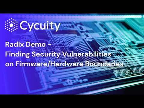 Radix Demo - Finding Security Vulnerabilities on Firmware/Hardware Boundaries