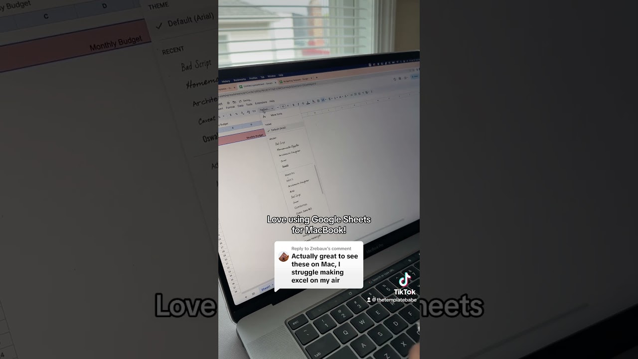 Google sheets for macbook!
