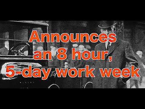 This Day In History September 25, 1926 Henry Ford sets 8 hour day 5 day Week