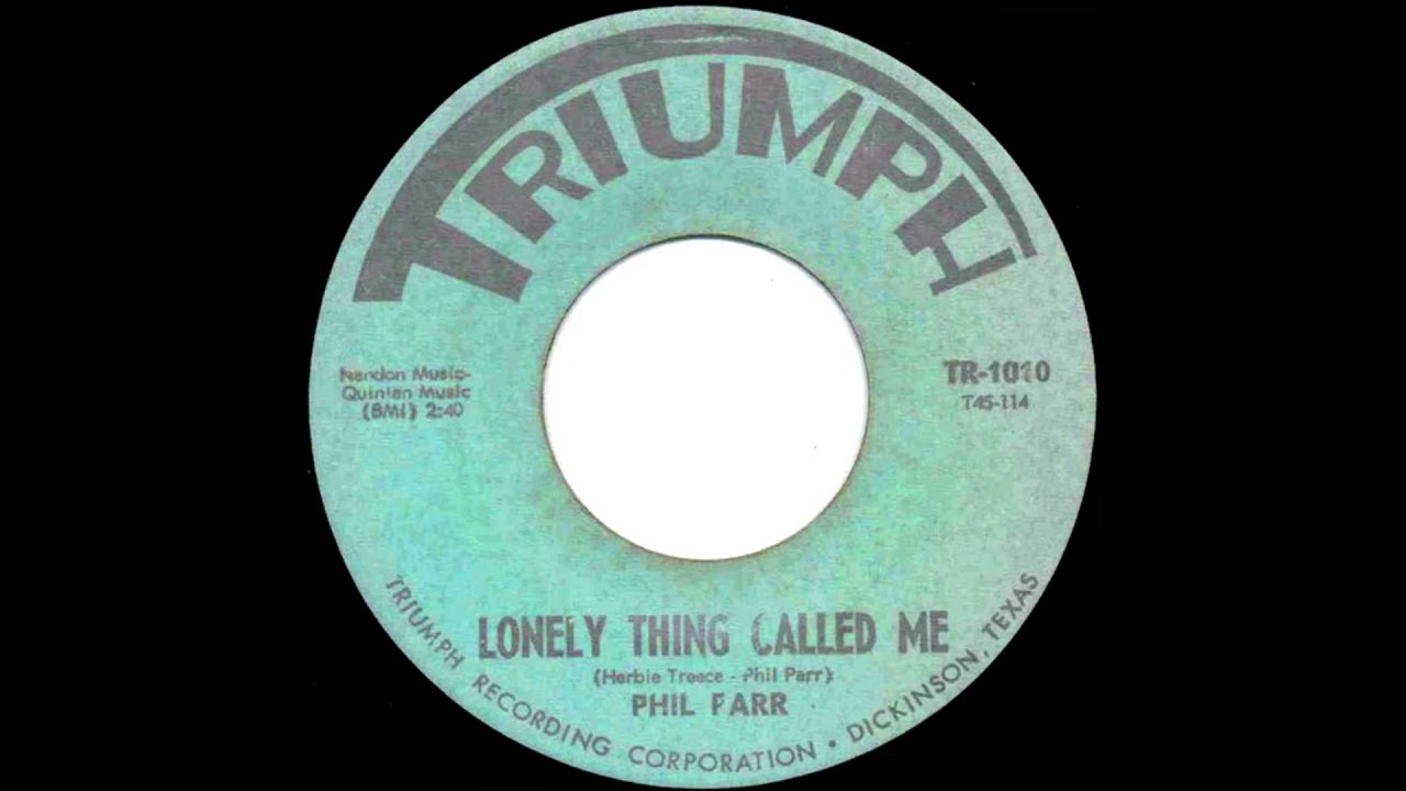 Phil Parr - Lonely Thing Called Me