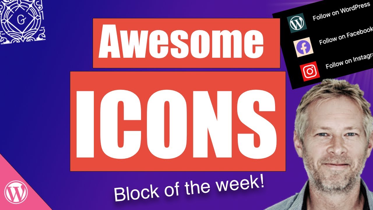 Awesome Icons with the Gutenberg Block Editor