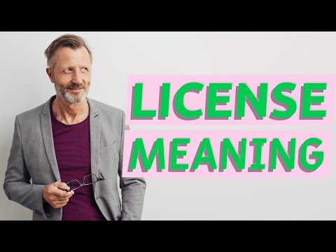 License | Meaning of license