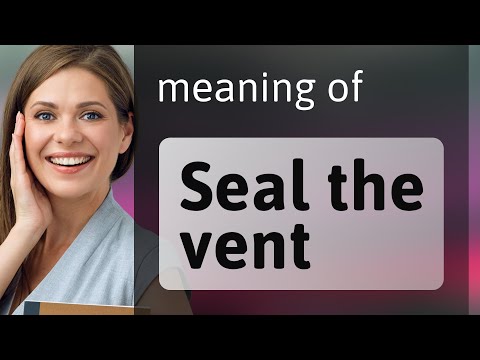 Understanding the Phrase "Seal the Vent": An English Learning Guide