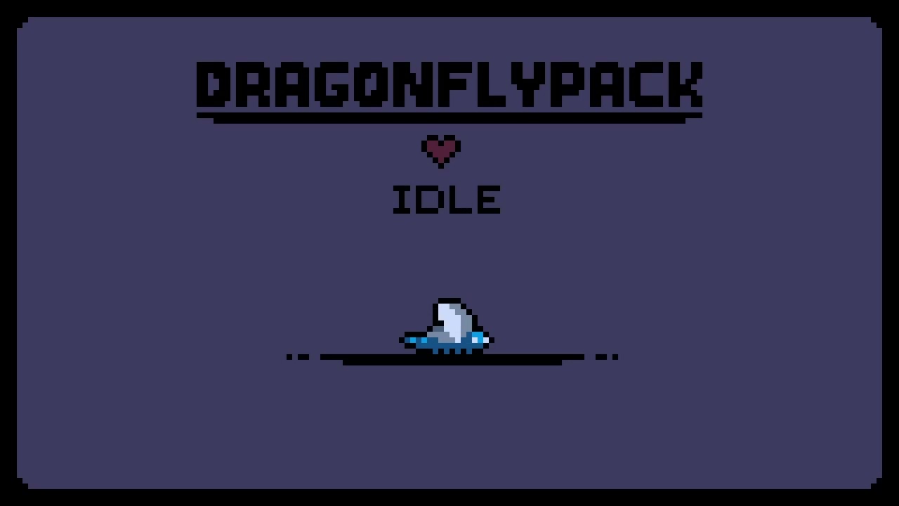 DRAGONFLYPACK: Pixel-art dragonfly sprite pack