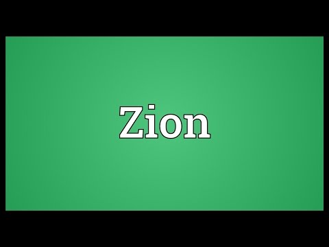 Zion Meaning