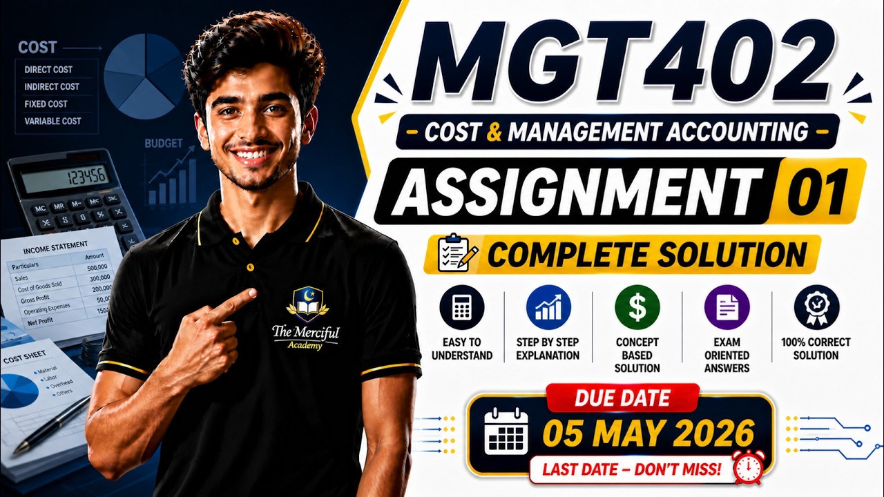 MGT402 Assignment 1 Solution Spring 2026 | 100% Correct Solution | The Merciful Academy