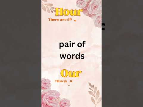 pair of words l pair of words in english