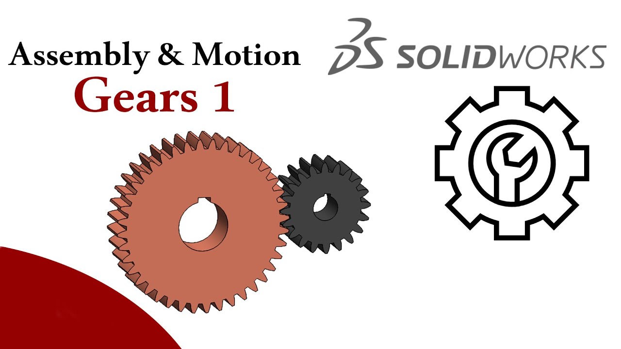 SolidWorks Tutorial - Assembly & Motion analysis - Gears 1