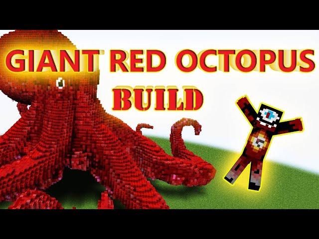 Giant Red Octopus Minecraft Map