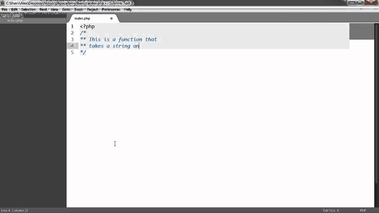 Learn PHP: Commenting