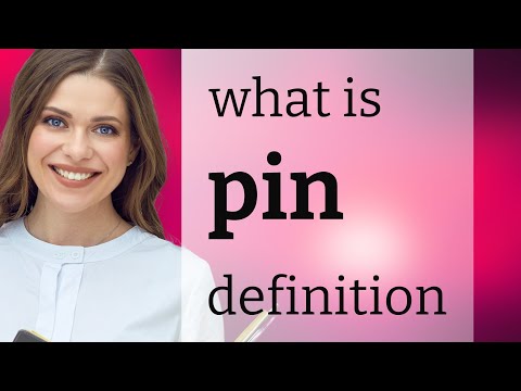 Pin — meaning of PIN
