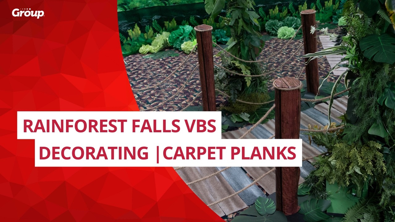 Rainforest Falls Decorating | Carpet Planks