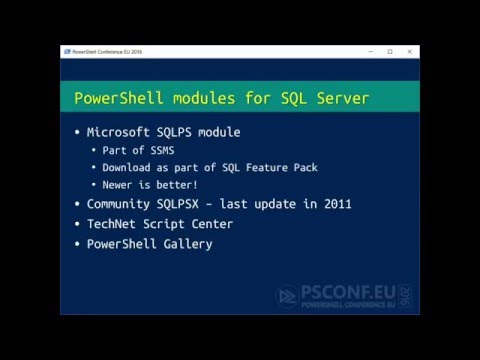 SQL Server through PowerShell (Dimitri Koens)