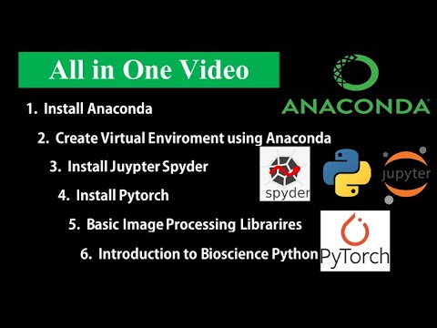 Install Anaconda, Create Virtual Environment, Install Juypter, Spyder, Install Pytorch