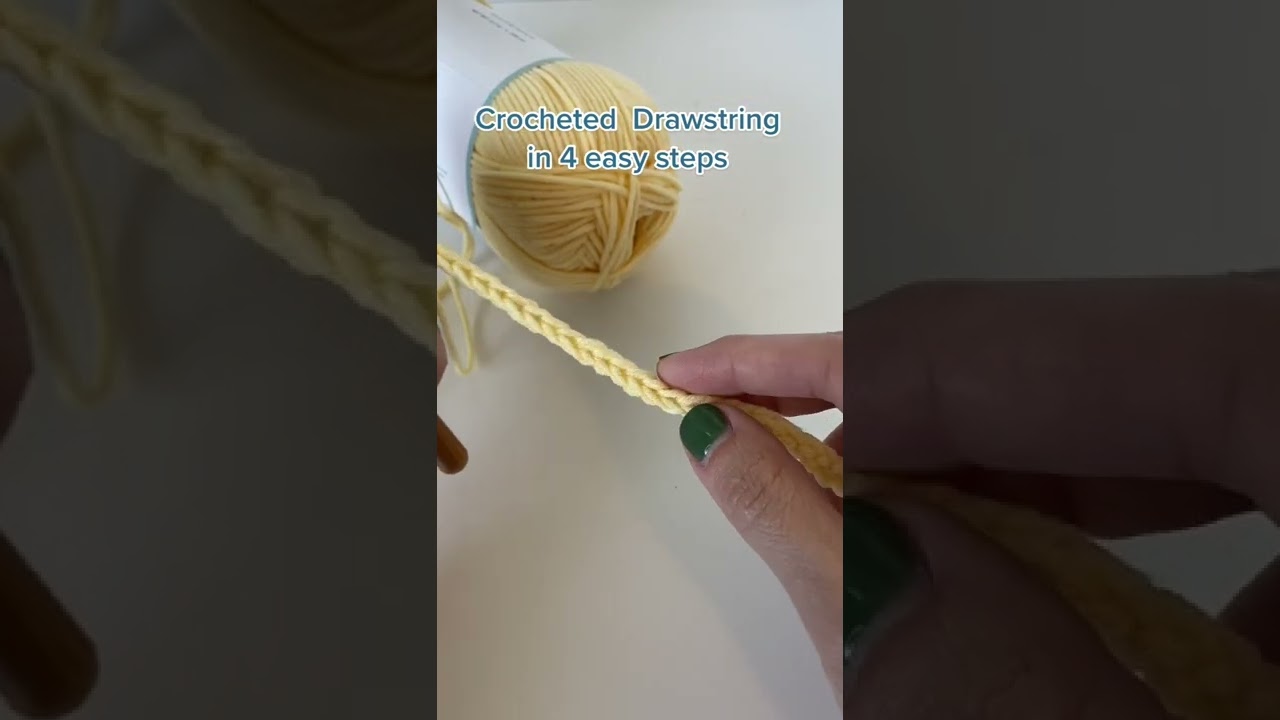 Crocheted Drawstring Tutorial
