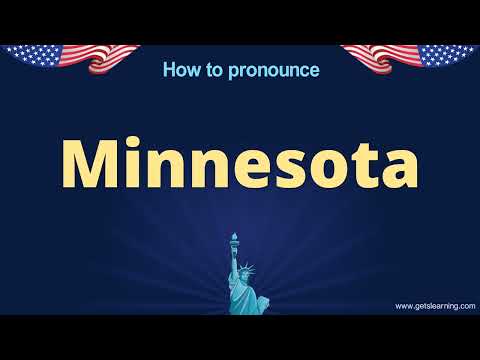 How to pronounce Minnesota in English Correctly