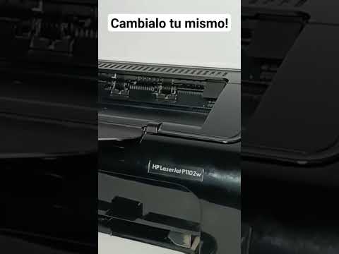 Te enseño a cambiar el cartucho de toner de tu impresora hp Laserjet p1102w