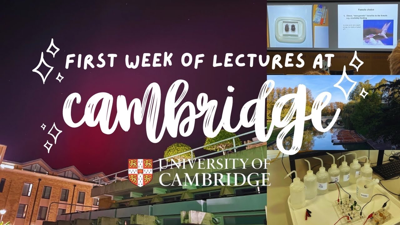 my first academic week at cambridge uni | lectures, labs & student life