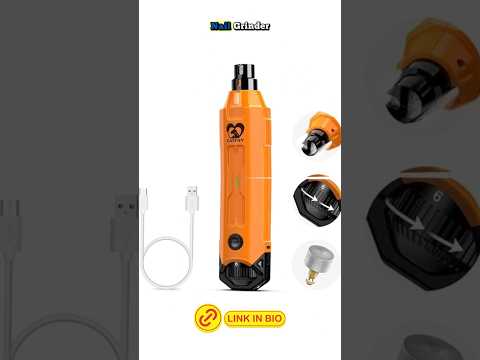 Casfuy 6-Speed Dog Nail Grinder - Quiet & Safe Electric Pet Nail Trimmer #petcare