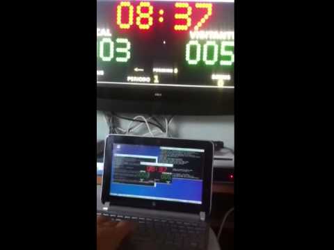 open scoreboard raspberry Pi and netbook vnc