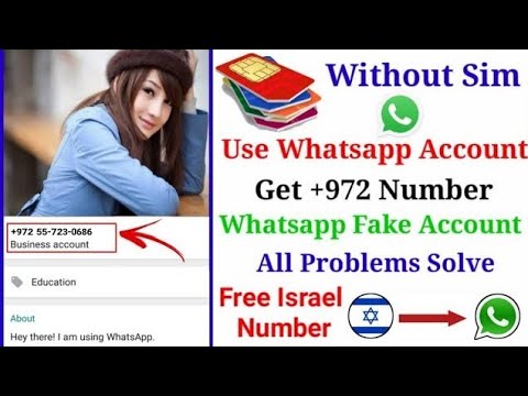 How To Get(+972)Israel Number For unlimited WhatsApp
