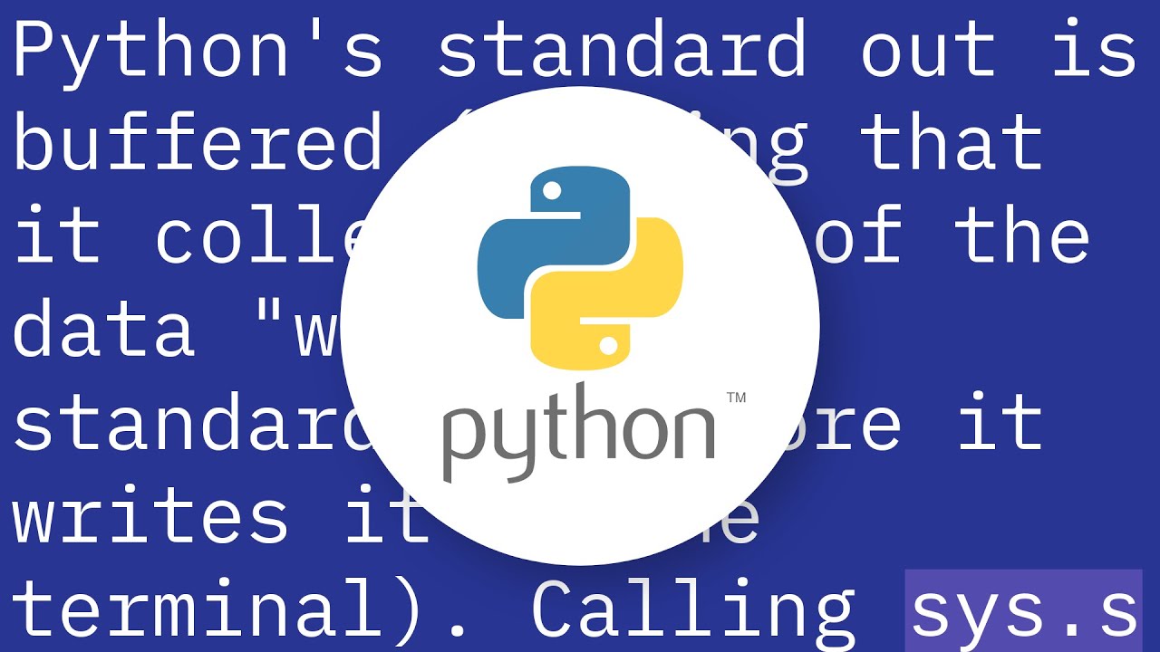 Usage of sys.stdout.flush() method