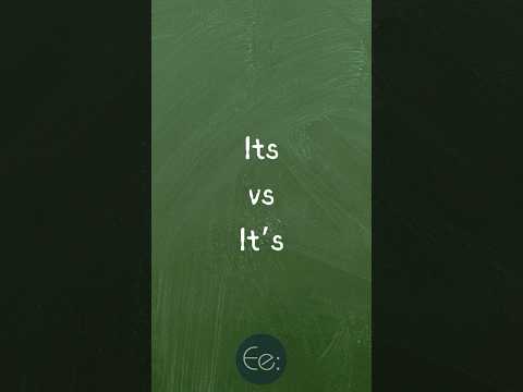 Its vs It's π€ What's the Difference? English Explained #words #meaning #difference #english #esl
