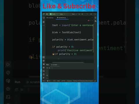 Build a Sentiment Analyzer in Python in 3 Minutes! 🔥 | TextBlob Tutorial for Beginners