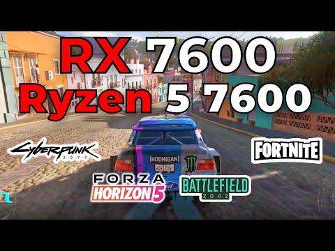 Ryzen 5 7600 + RX 7600 Benchmarks 2023 (4 Games Tested)