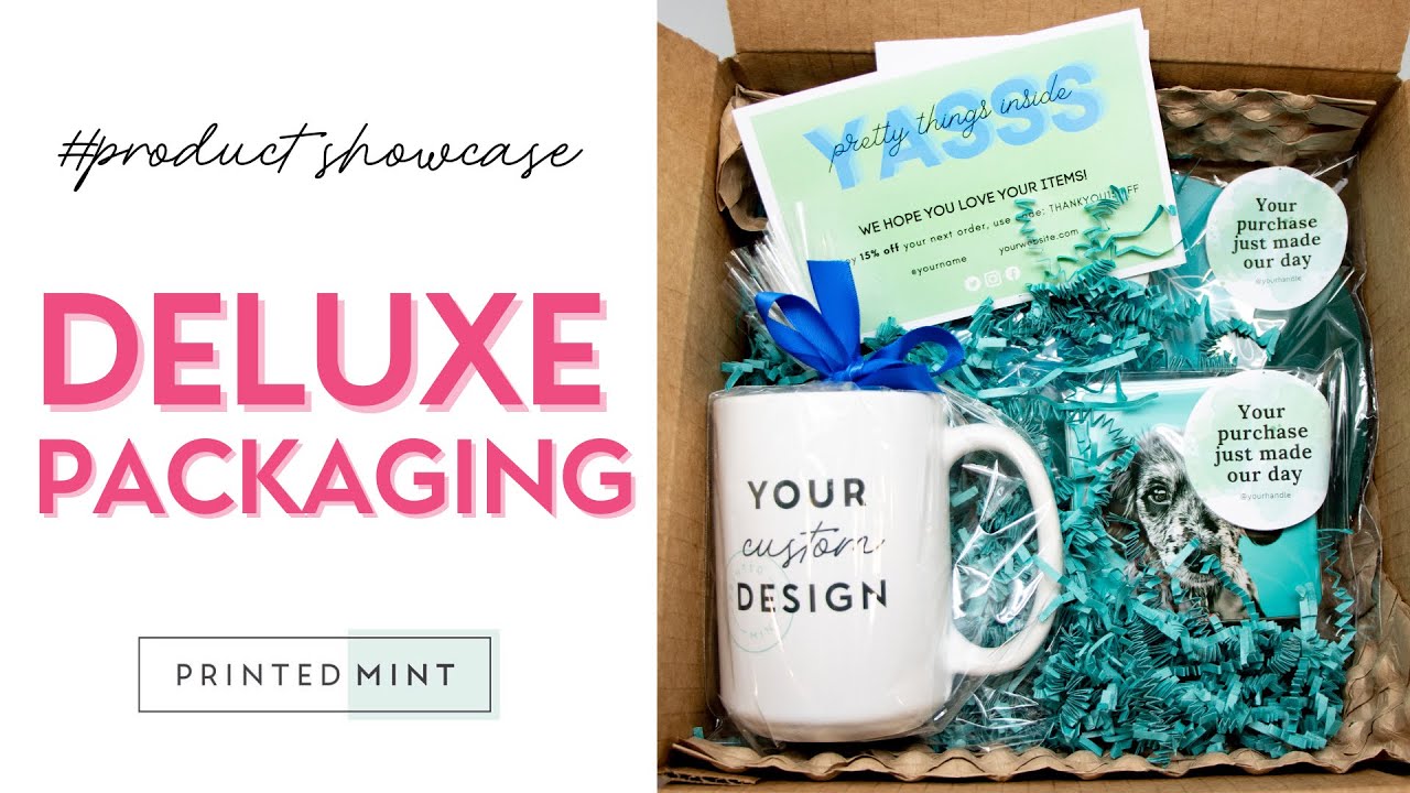 Custom Packaging for your Business: inside Printed Mint Deluxe Packaging