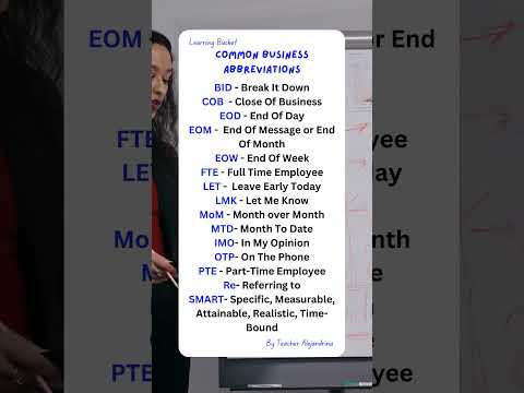 Common Business Abbreviations#education #learning #business